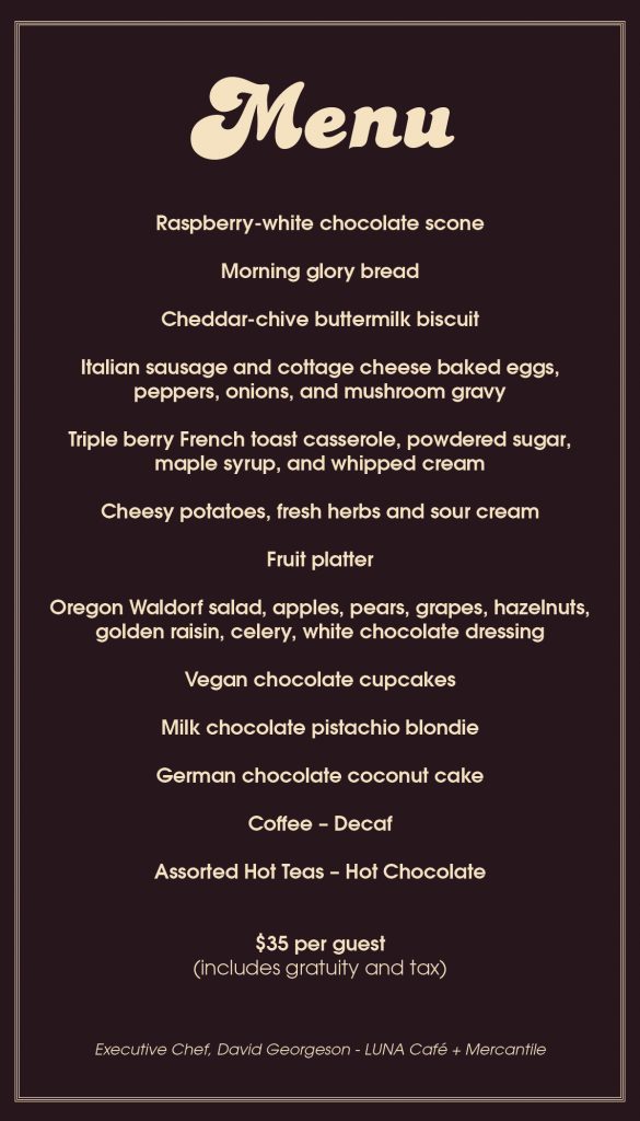 Chocolate Brunch 2023 - Oregon Chocolate Festival